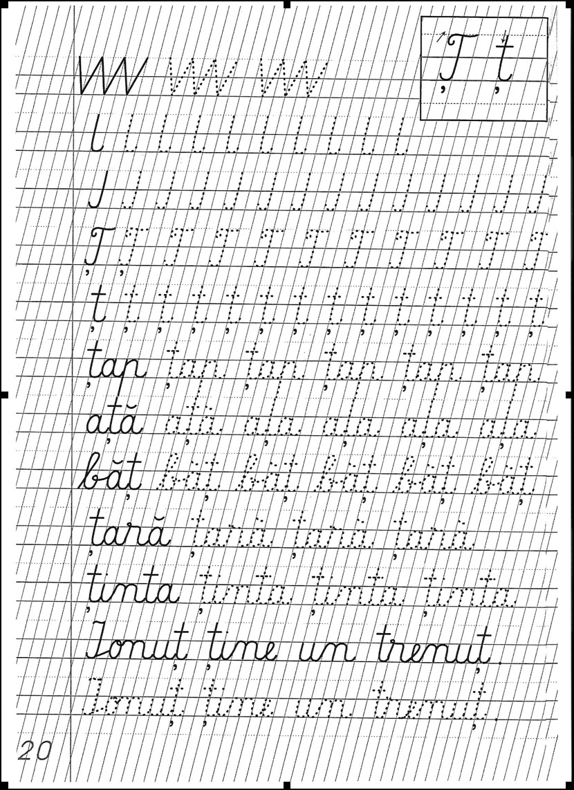 Exercitii grafice – litere de mana - Resurse multimedia – terapie in autism